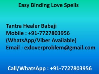 Easy binding love spells | PPT