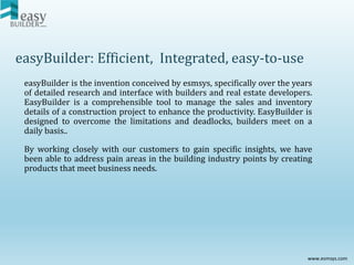Construction Management Software - Easybuilder | PPTX | Construction Industry | Industries