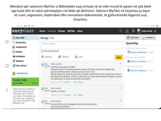 Easyclass Platforme -Krijimi i Klases Digjitale | PPT