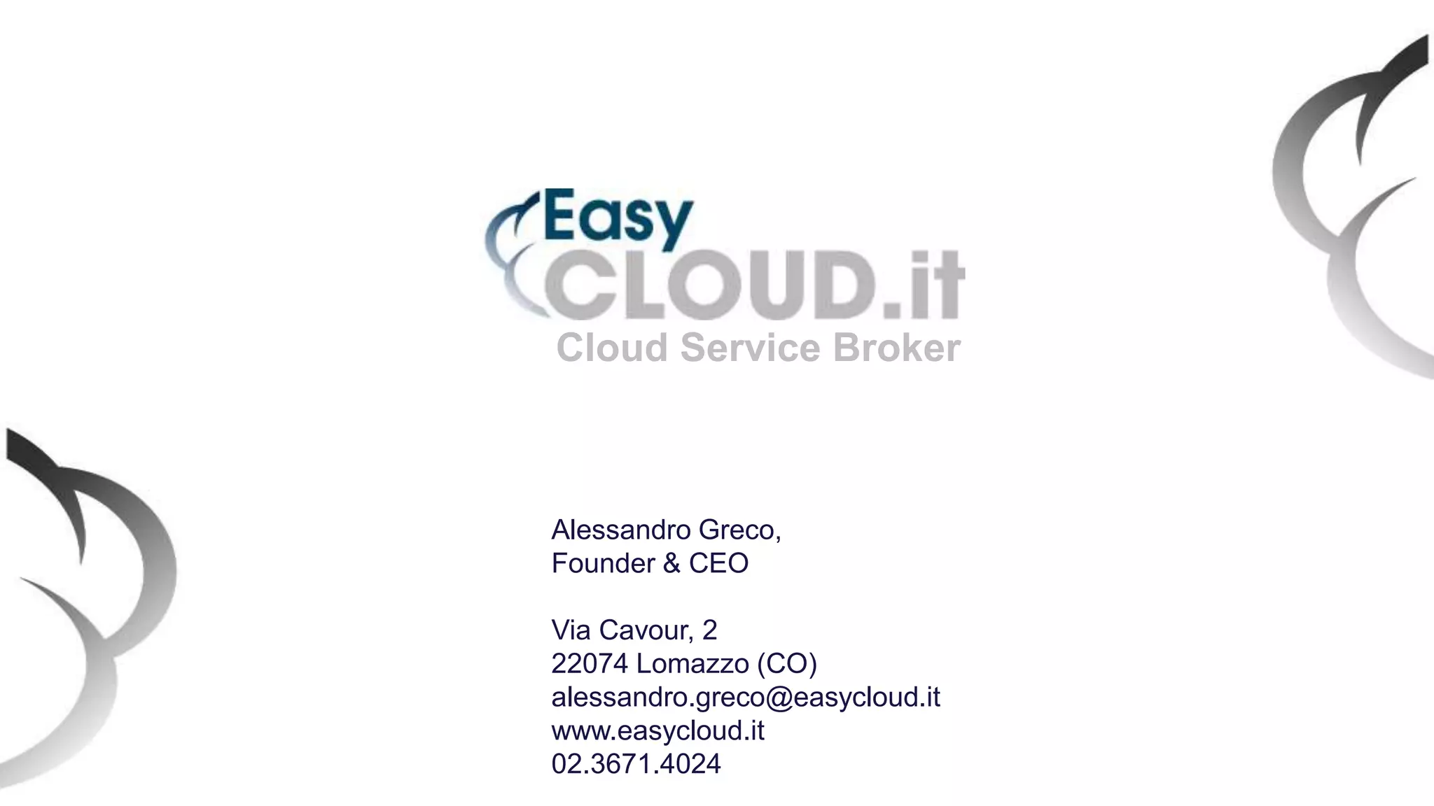 Easycloud cloud day 3a ed | PPT