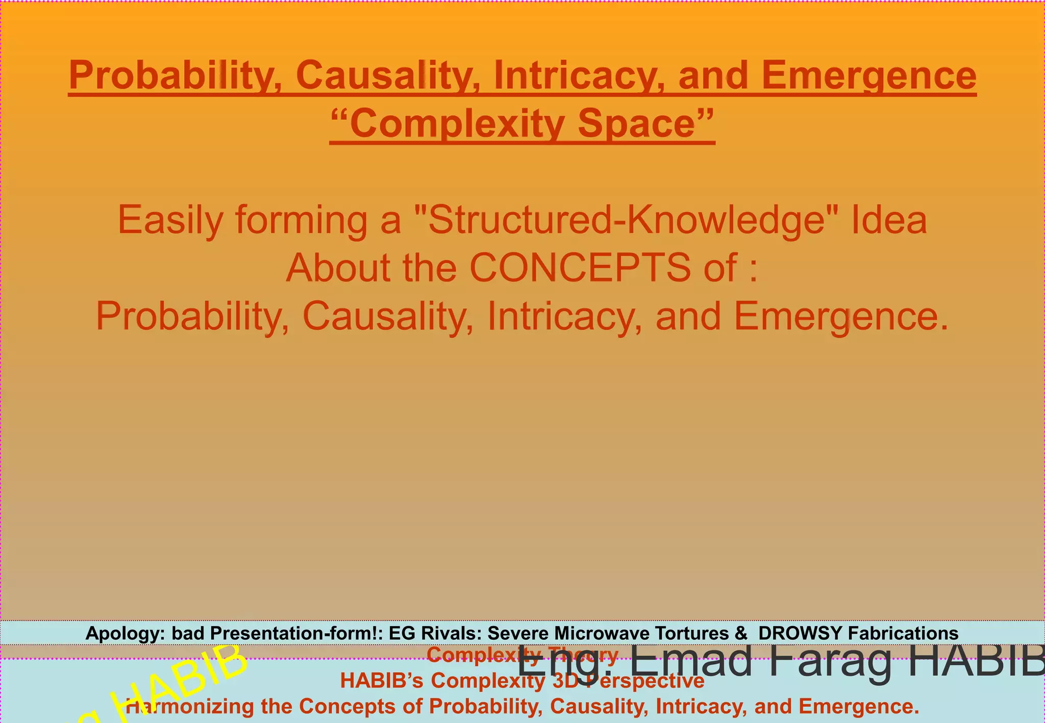 Updated (version 2.3) Easy (Complexity Theory), Probability & Disorder ...
