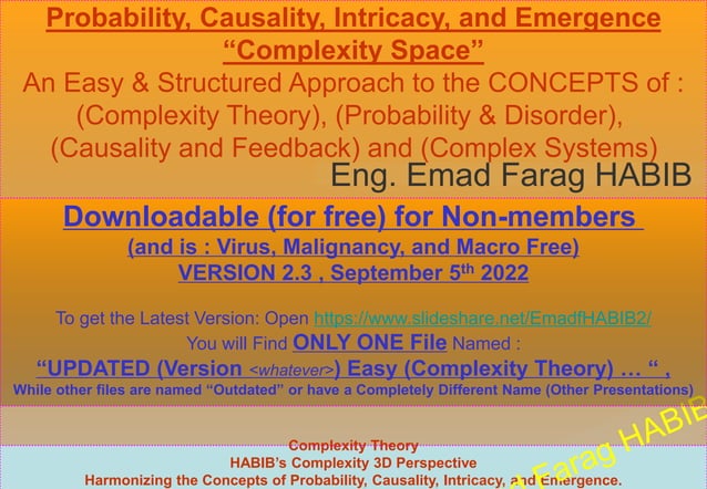 Updated (version 2.3) Easy (Complexity Theory), Probability & Disorder ...
