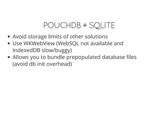 Easy Data for PhoneGap apps with PouchDB | PPT