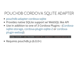 Easy Data for PhoneGap apps with PouchDB | PPT