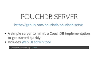 Easy Data for PhoneGap apps with PouchDB | PPT