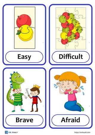 Easy, Difficult, Brave, Afraid Adjectives Posters.pdf