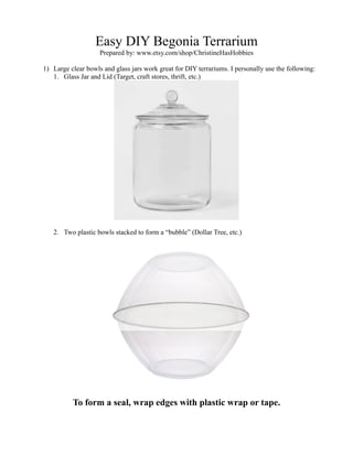Easy DIY Terrarium Guide | PDF