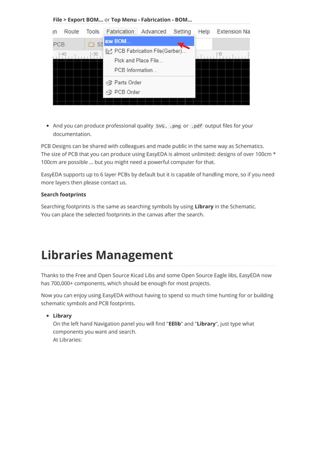 Electrónica y PCB: Tutorial de Easyeda V6.4.3 | PDF