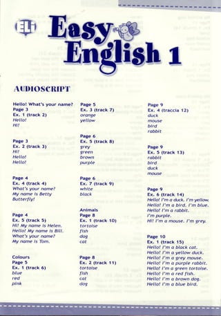 Easy english 1 | PDF