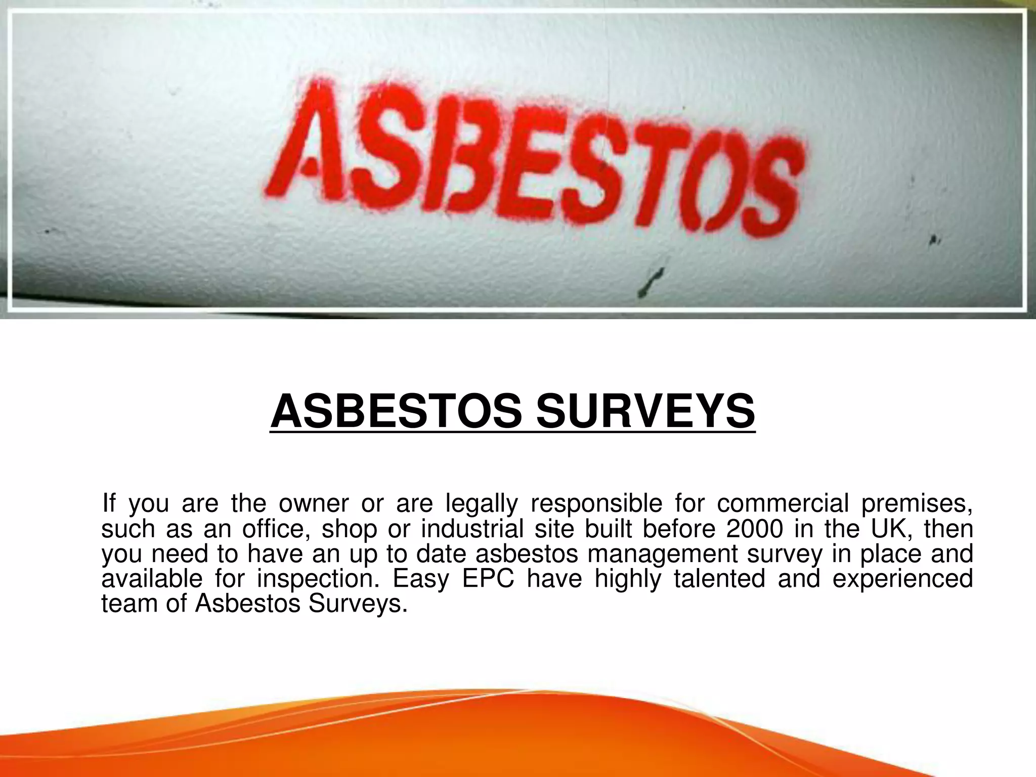 Asbestos Surveys | PDF
