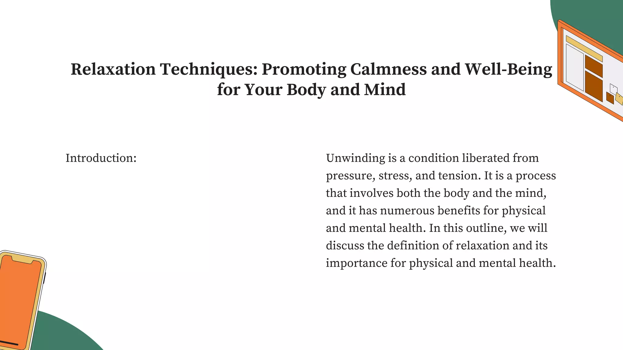 Relaxation Techniques: Promoting Calmness and Well-Being for Your Body ...