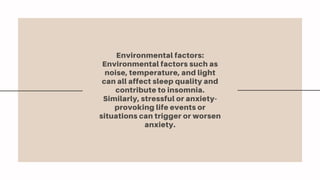 Insomnia and Anxiety: Causes, Symptoms, and Treatment | PDF
