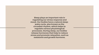 Less Sleep Will Cause Stress: Understanding the Connection | PDF