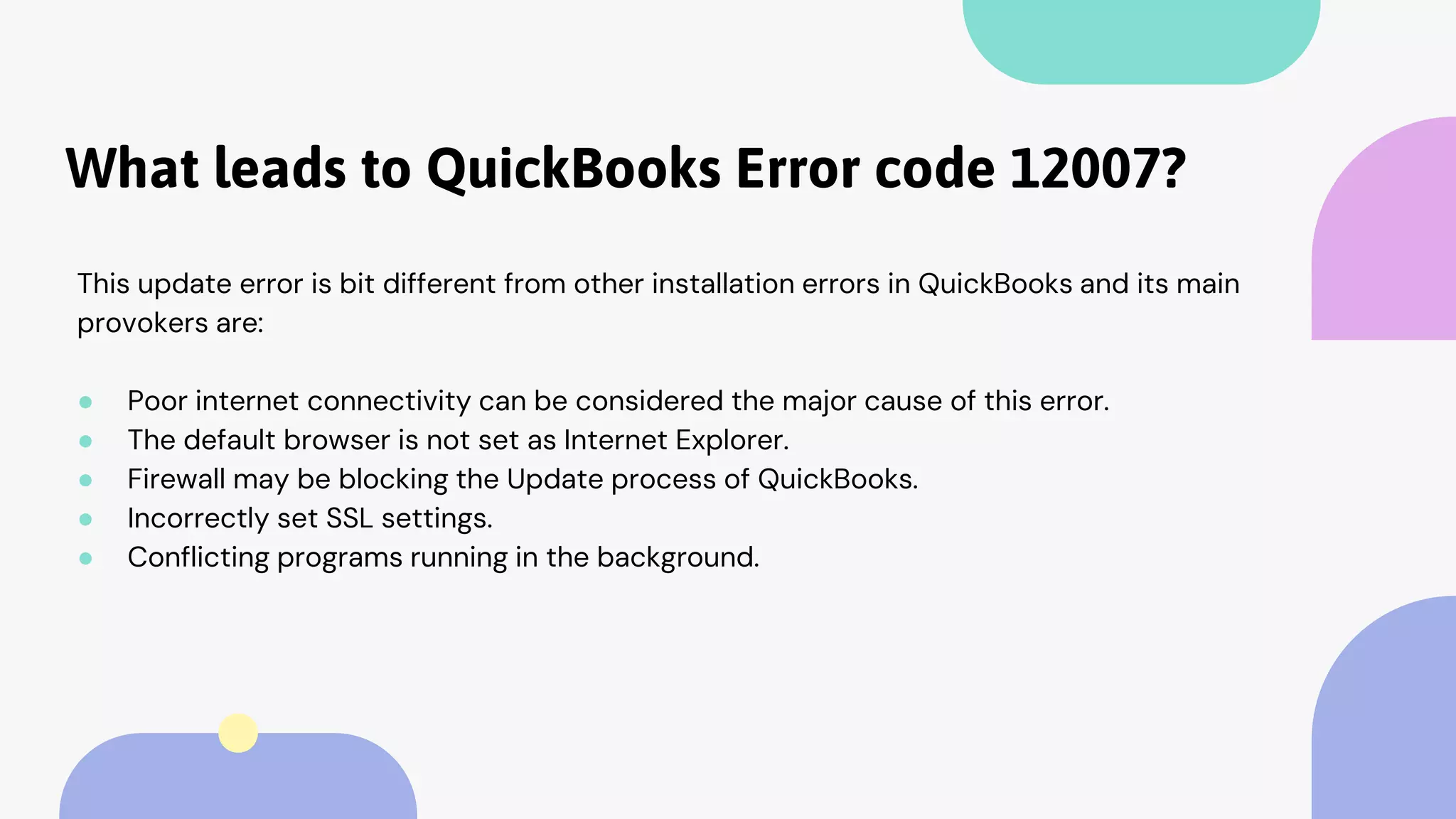 Easy Guide to Fix QuickBooks Error Code 12007.pptx