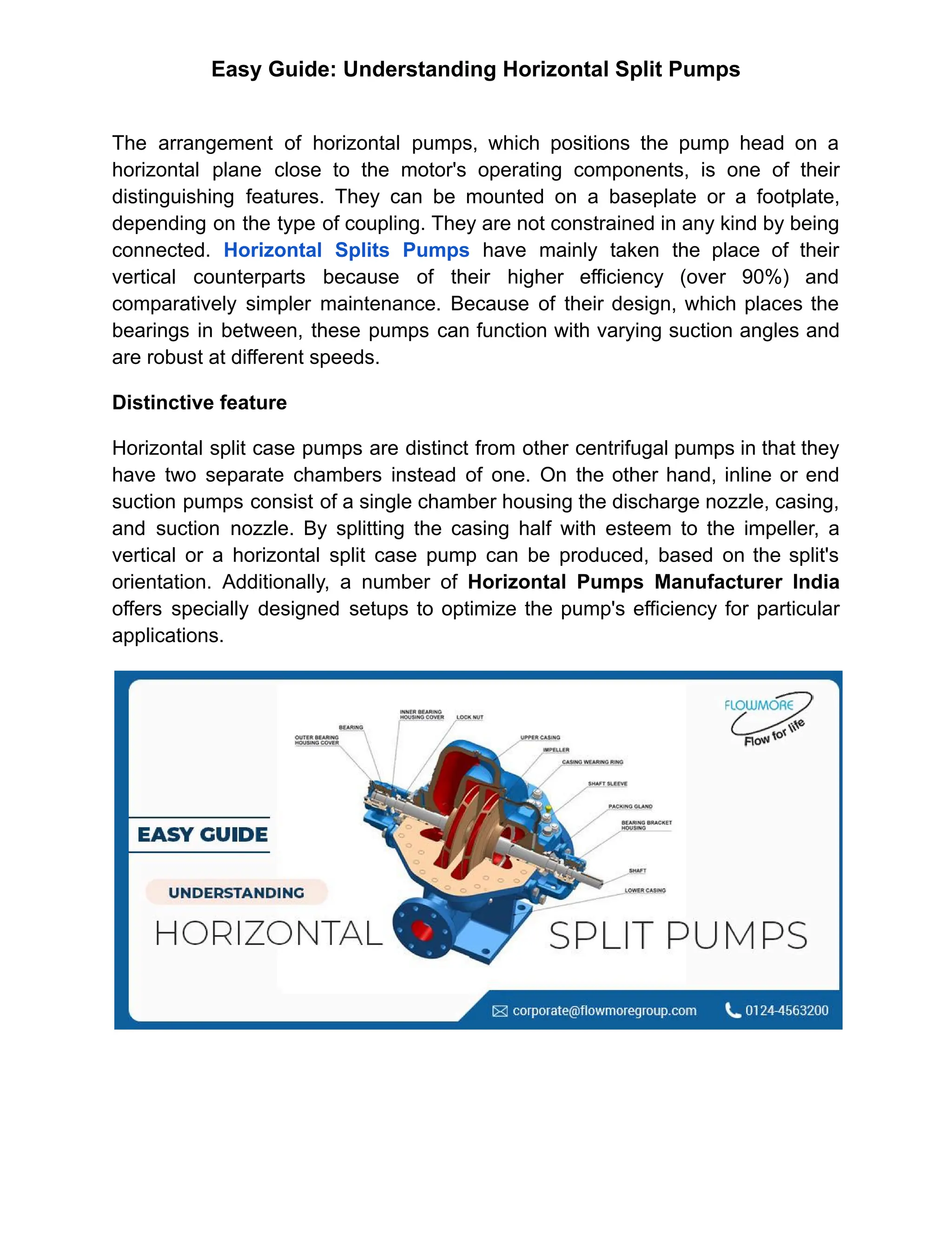 Easy Guide: Understanding Horizontal Split Pumps | PDF