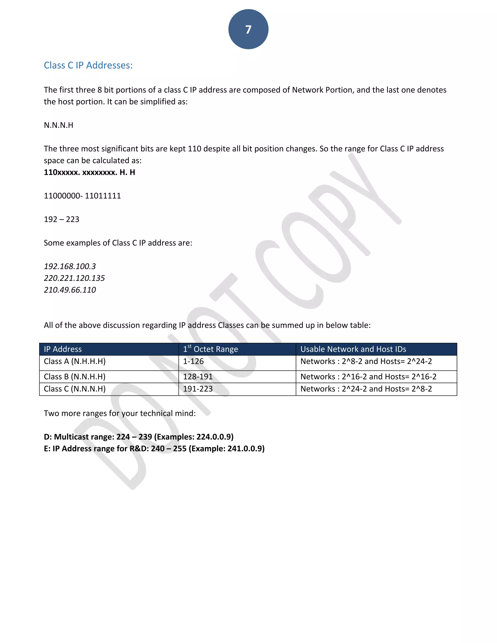 Easy IP Addressing and Subnetting Manual for Starters | PDF