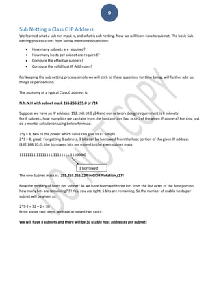 Easy IP Addressing and Subnetting Manual for Starters | PDF