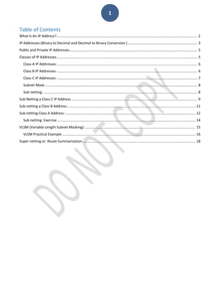 Easy IP Addressing and Subnetting Manual for Starters | PDF