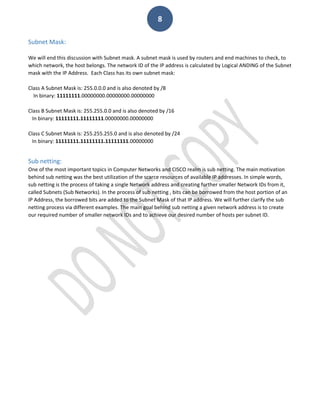 Easy IP Addressing and Subnetting Manual for Starters | PDF