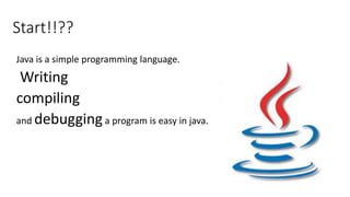 Easy java installation & practice | PPT