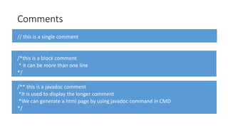 Easy java key definition & practice | PPT