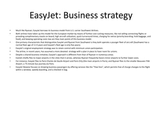EasyJet | PPTX | Air Travel | Travel Type