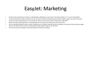 EasyJet | PPTX | Air Travel | Travel Type