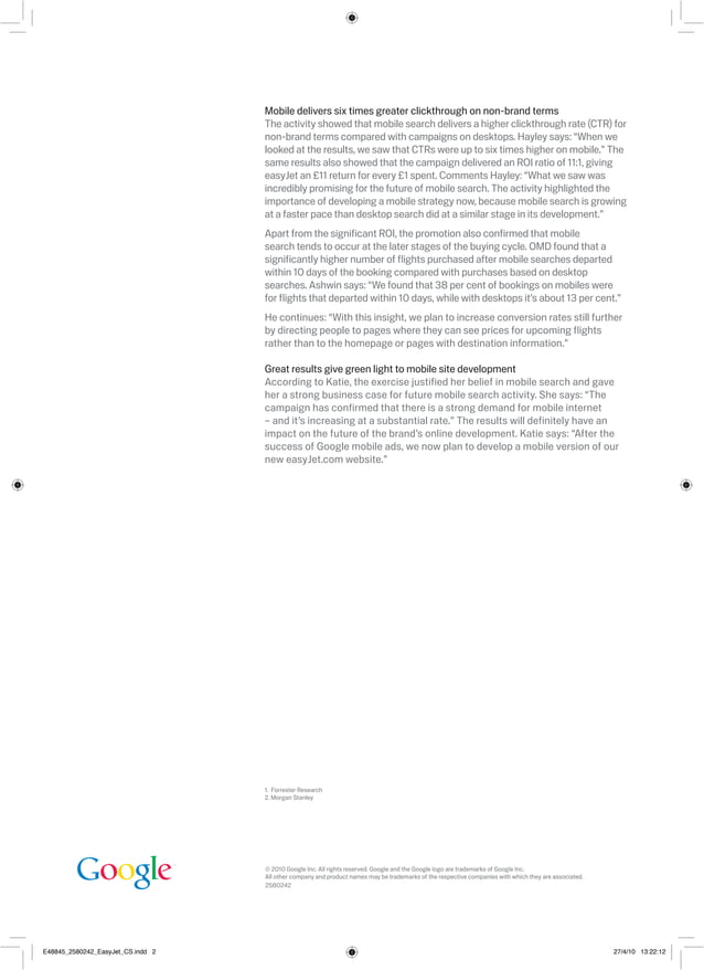 Easyjet mobile case study | PDF