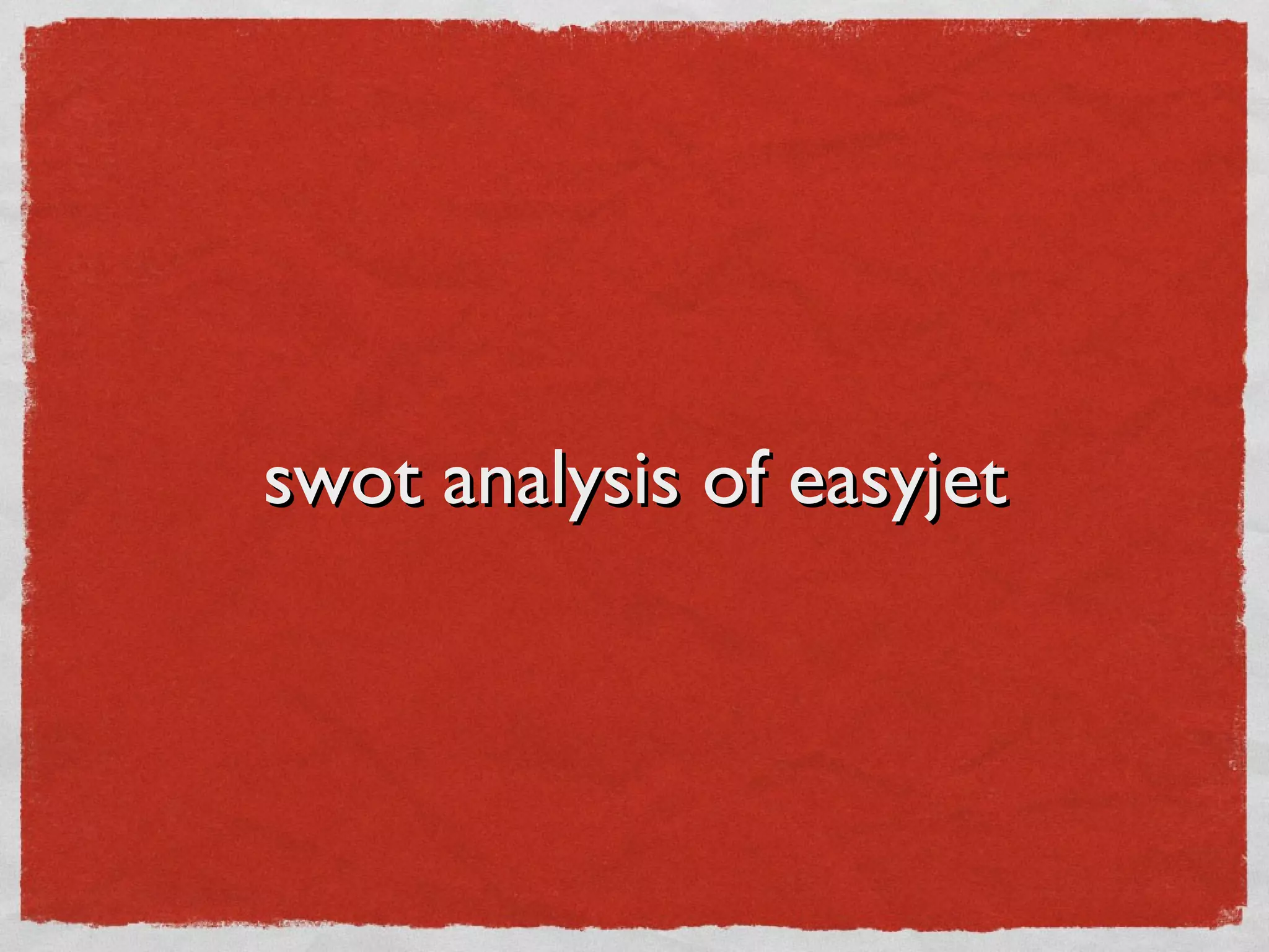 Easyjet Presentation | PPT