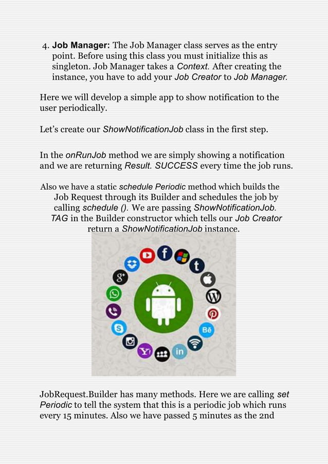 Easy job scheduling with android | PDF