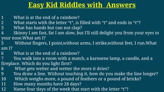 Riddles With Clues