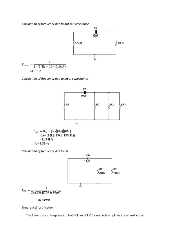 ce~cb cascode amplifier | PDF