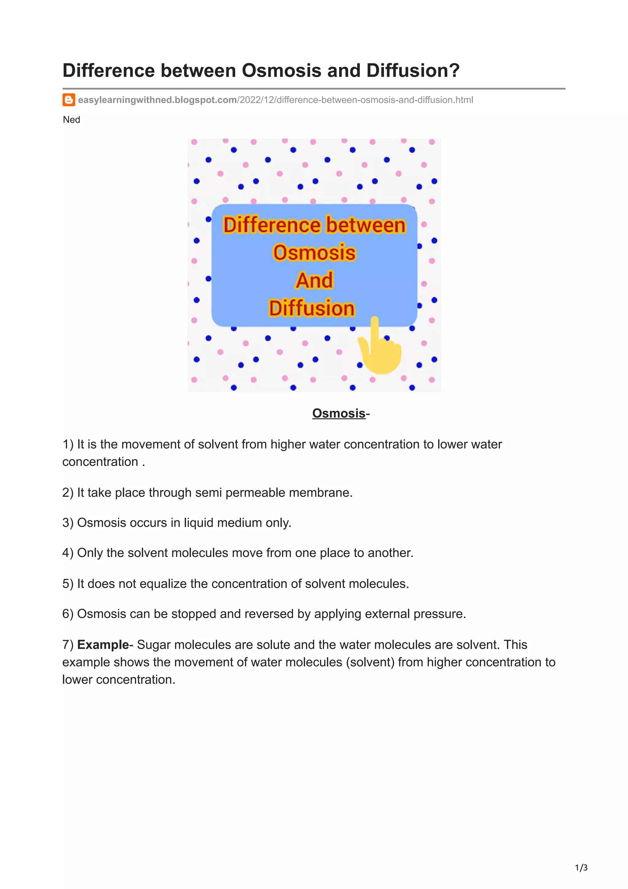 easylearningwithned.blogspot.com-Difference between Osmosis and ...