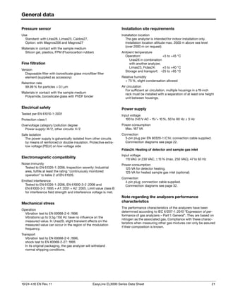 Easy line EL3000 series ABB CEMS Datasheet-continuous gas analyzers | PDF