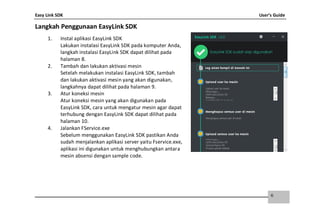 EasyLink SDK User Guide for all type of machine | PDF