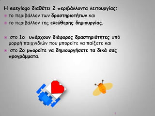 παραγωγή - φυλλο εργασιας εισαγωγή στην Easy logo | PPTX