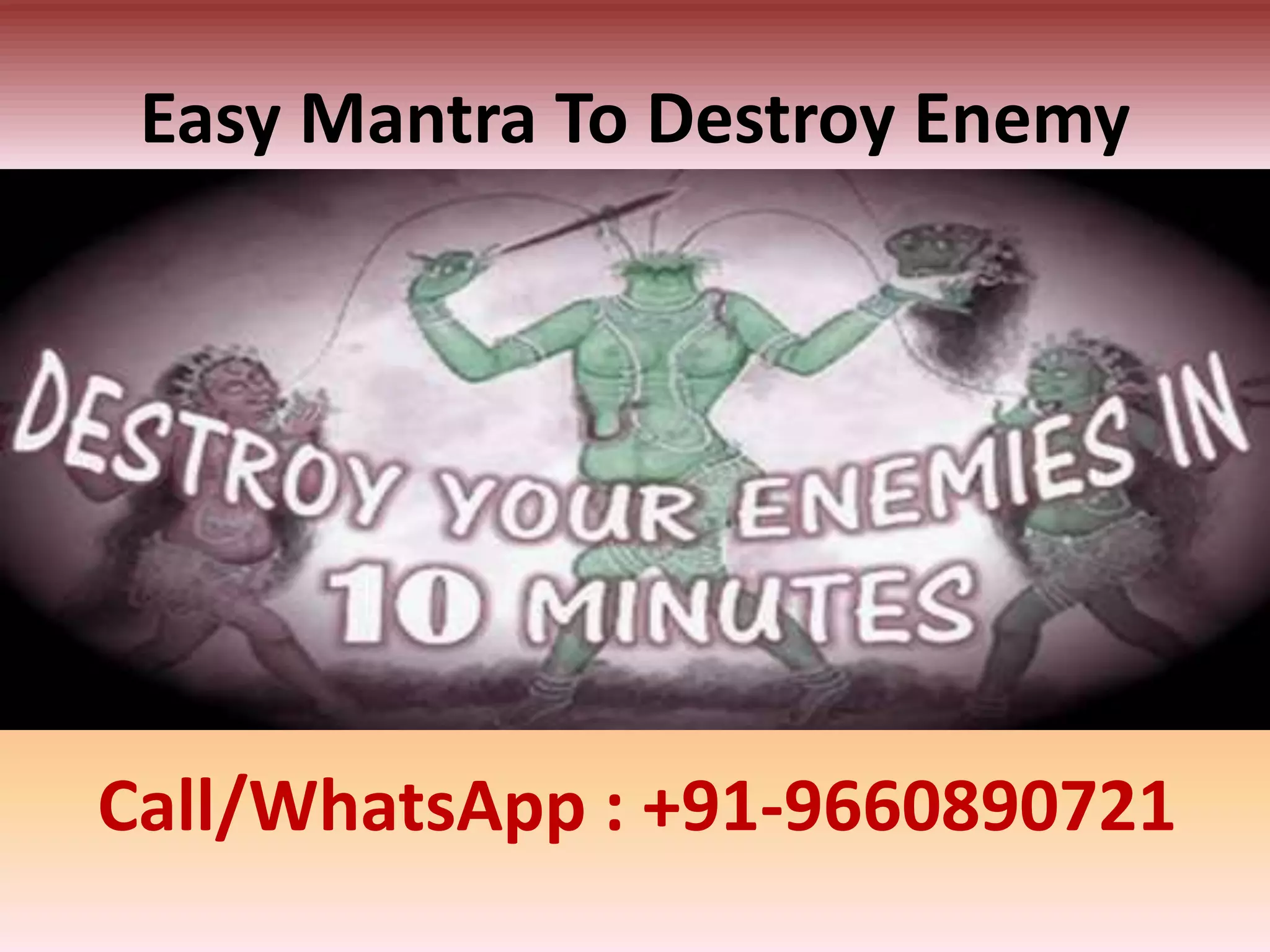 Easy mantra to destroy enemy | PPTX