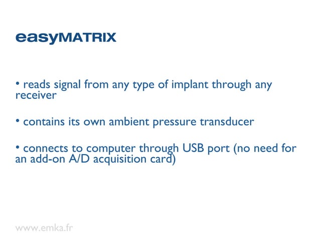 easyMATRIX | PPT