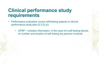 Easy medical devices podcast self tests ivdr | PPT