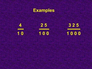 Easy Method Step By Step Converting Fractions Into Decimals | PPTX