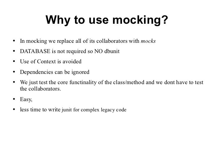 Easymock Tutorial 