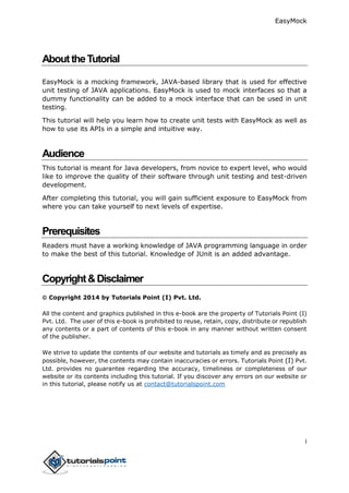 Easymock tutorial | PDF