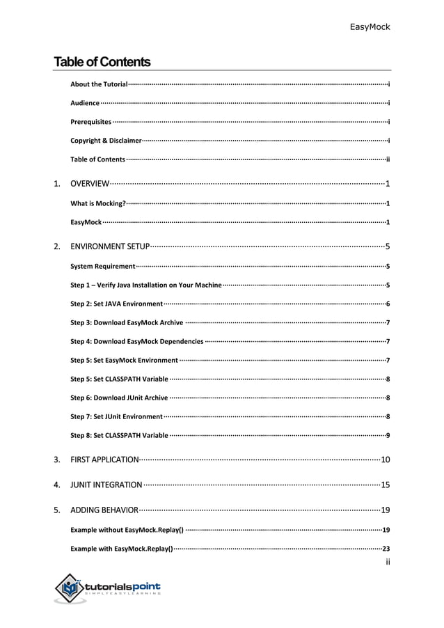 Easymock tutorial | PDF