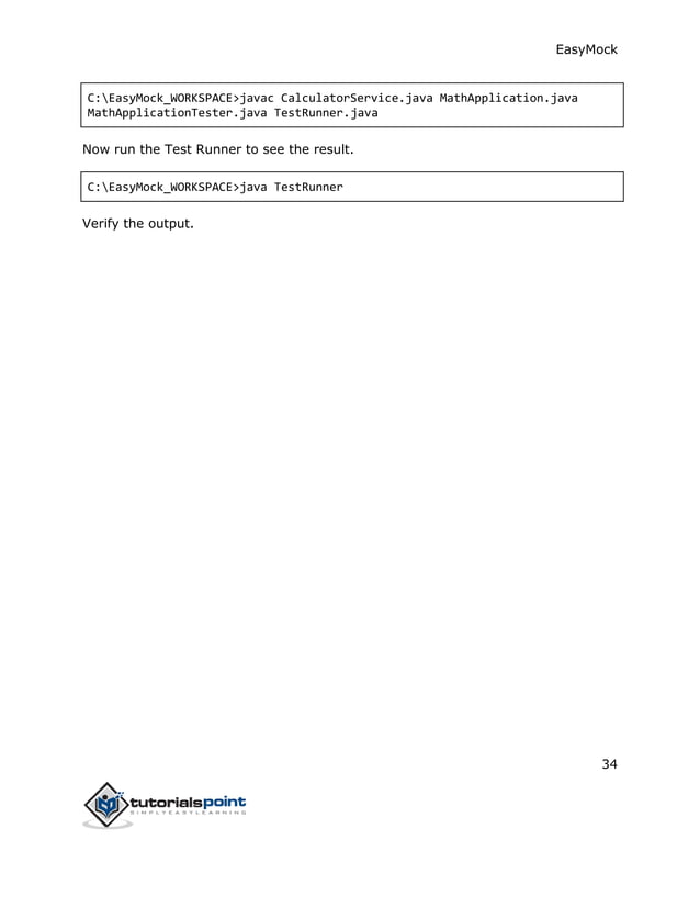 Easymock tutorial | PDF