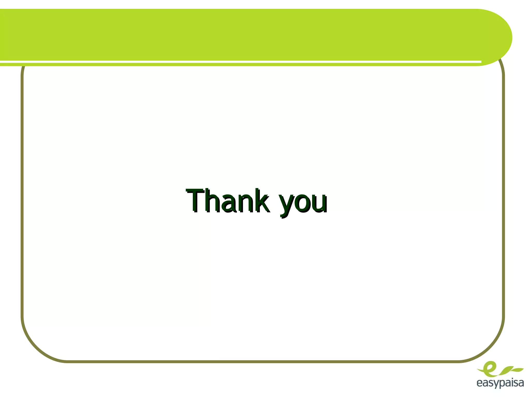 Easypaisa activity @ giki | PPT