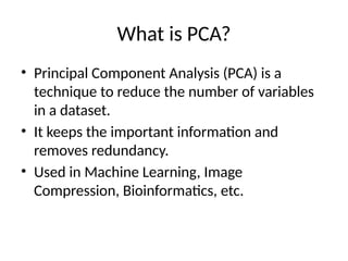 Easy_PCA_Presentation multivariate .pptx