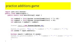 Easy practice with if statement and boolean type | PPTX | Technology & Computing