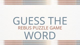 Easy Rebus Puzzle (Guess the Word) .pptx