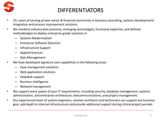 easySERVICE Data Solutions Company Capabilities | PPT