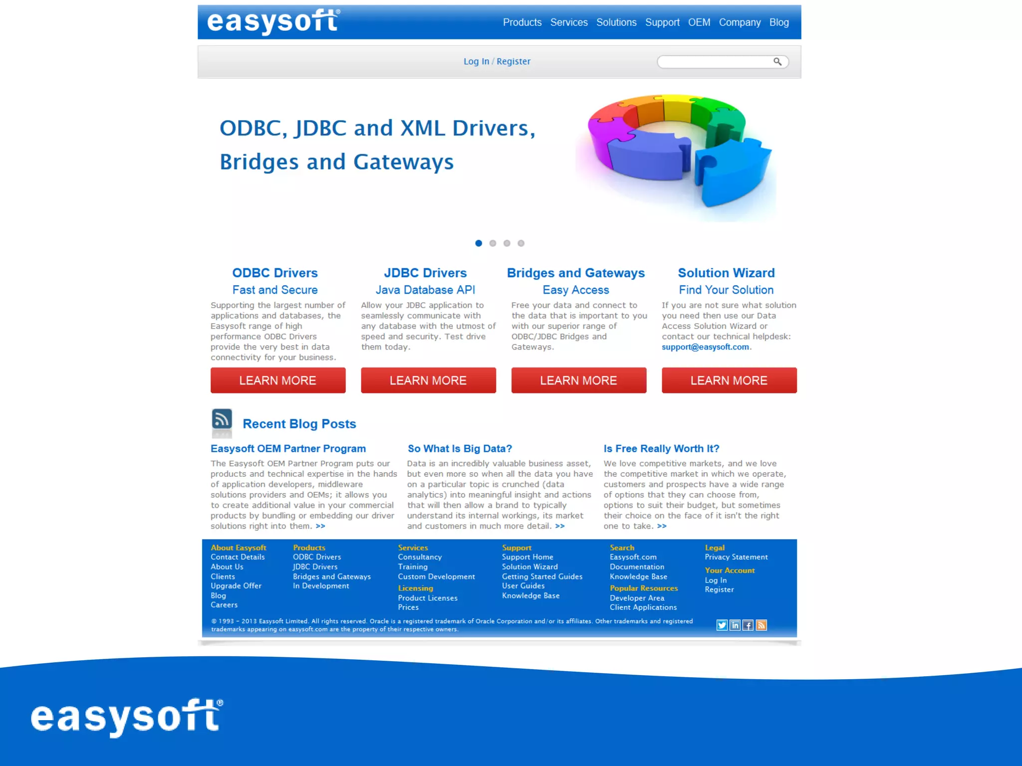Easysoft Limited - homepage sneak preview | PPT